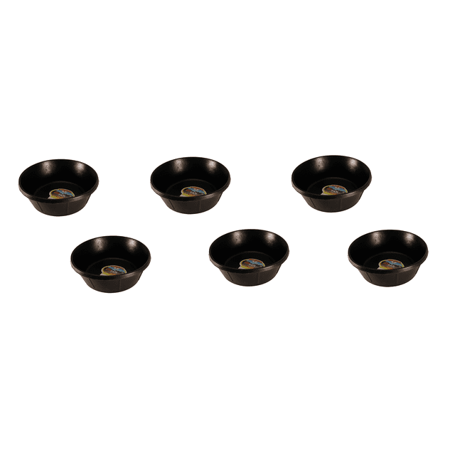 Little Giant 4 Quart Rubber Feed Pan Pack of 6 - HP-2 - Walmart.com
