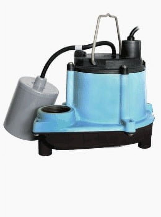 Little Giant 506274, 1/3 HP, 115 Volts, Blue Submersible Sump Plumbing ...