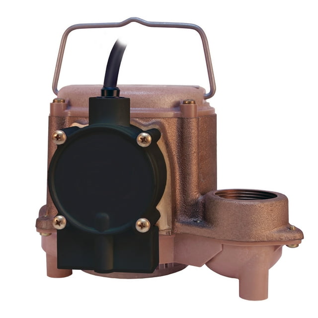 Little Giant 508357 8-Cba 4/10 Hp Cast Bronze Submersible Sump Pump ...