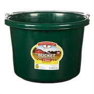 Little Giant 20Qt Flatback Plastic Bucket Black - Walmart.com