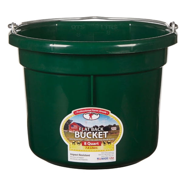 Little Giant 8 qt Bucket Green - Walmart Business Supplies