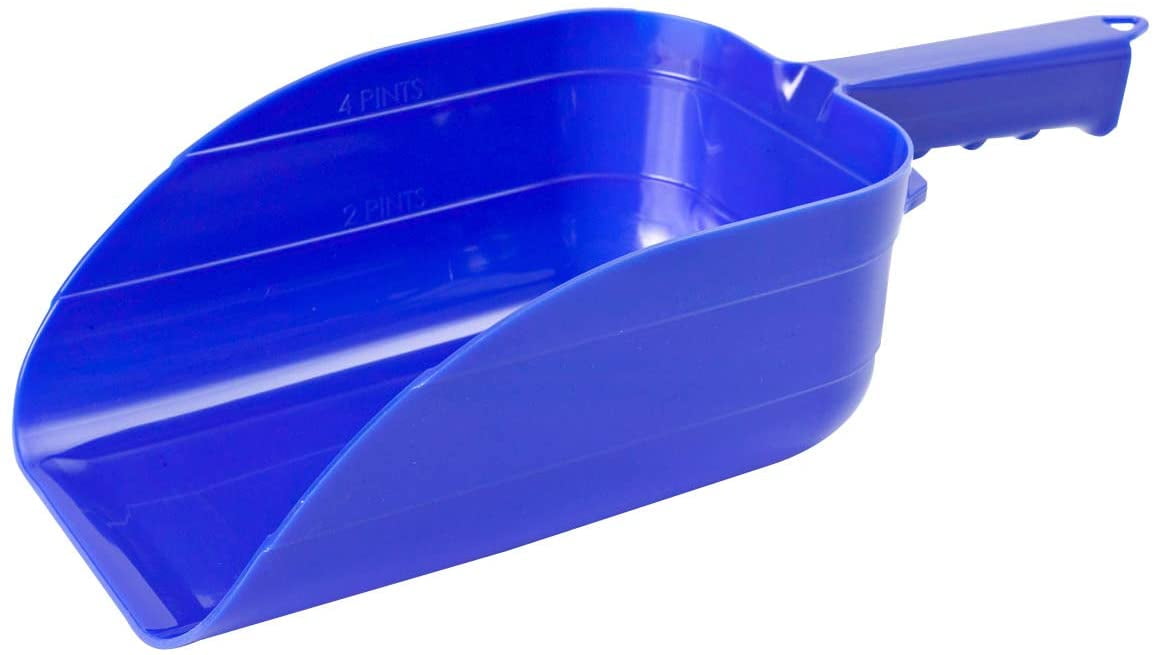 Little Giant Durable 5 Pint Blue Plastic Feed Utility Scoop - Walmart.com