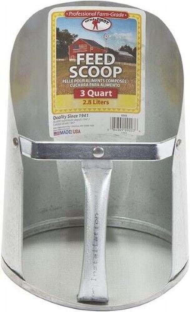 Little Giant 9203 3-Quart Size Galvanized Metal Feed Scoop - Walmart.com