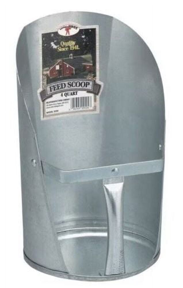 Little Giant 9204 4-Quart Size Galvanized Metal Feed Scoop - Walmart.com