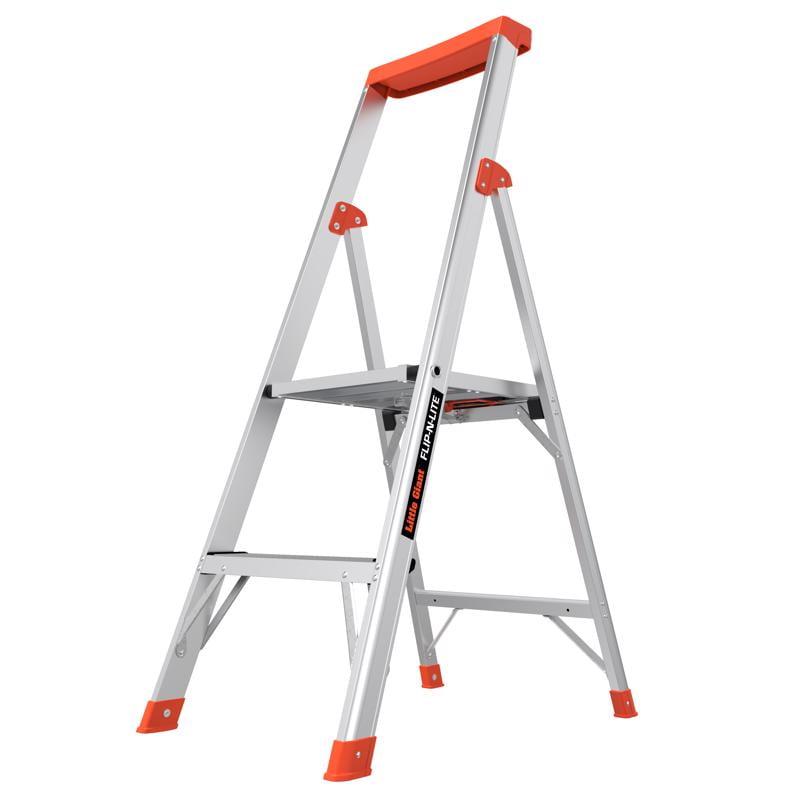 Little Giant Ladder Systems 1025244 4 ft. 300 lbs Flip-N-Lite Aluminum ...
