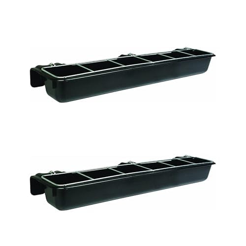 Little Giant HF9BLACK Hook Over Goat Trough Heavy Duty Galvanized Steel ...