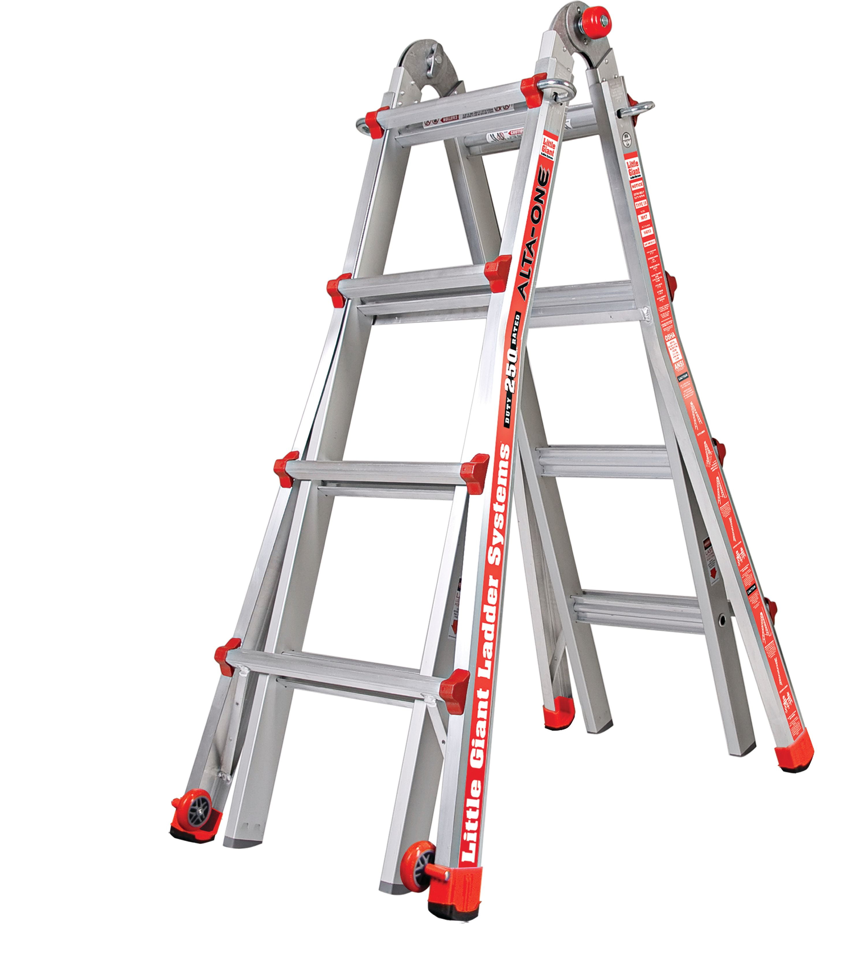 Little Giant Ladders Alta-One Model 17 Aluminum Multi-Position Ladder ...