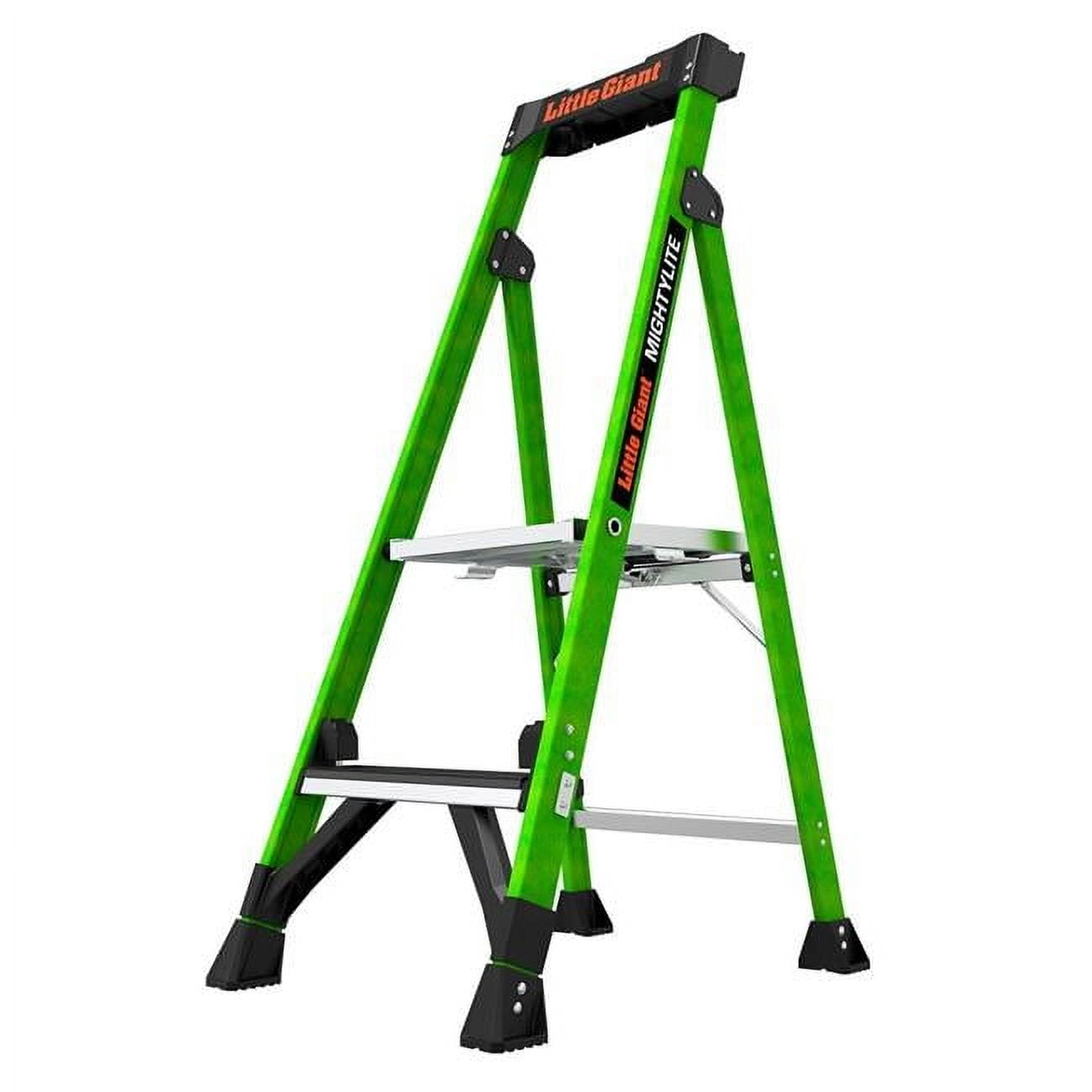 Little Giant Ladders B3145164 MightyLite Step Ladder with Ground Cue ...