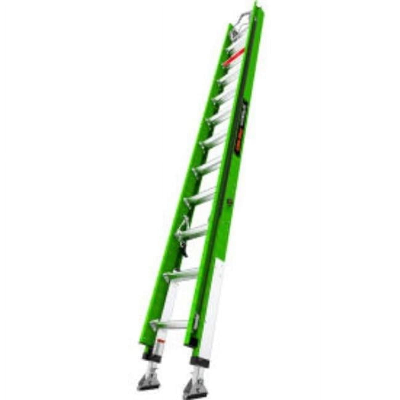 Little Giant Ladders Hyperlite Extension Ladder - Fiberglass - Green ...