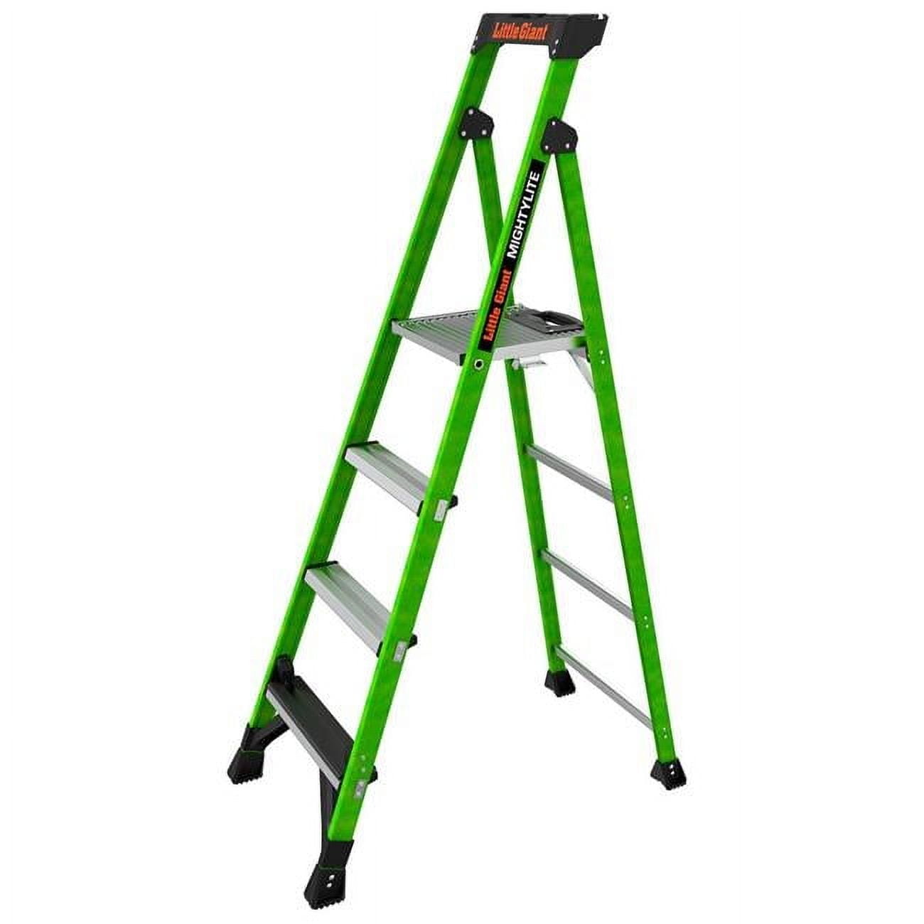 Little Giant Ladders MightyLite Step Ladder with Ground Cue - 6 ft ...