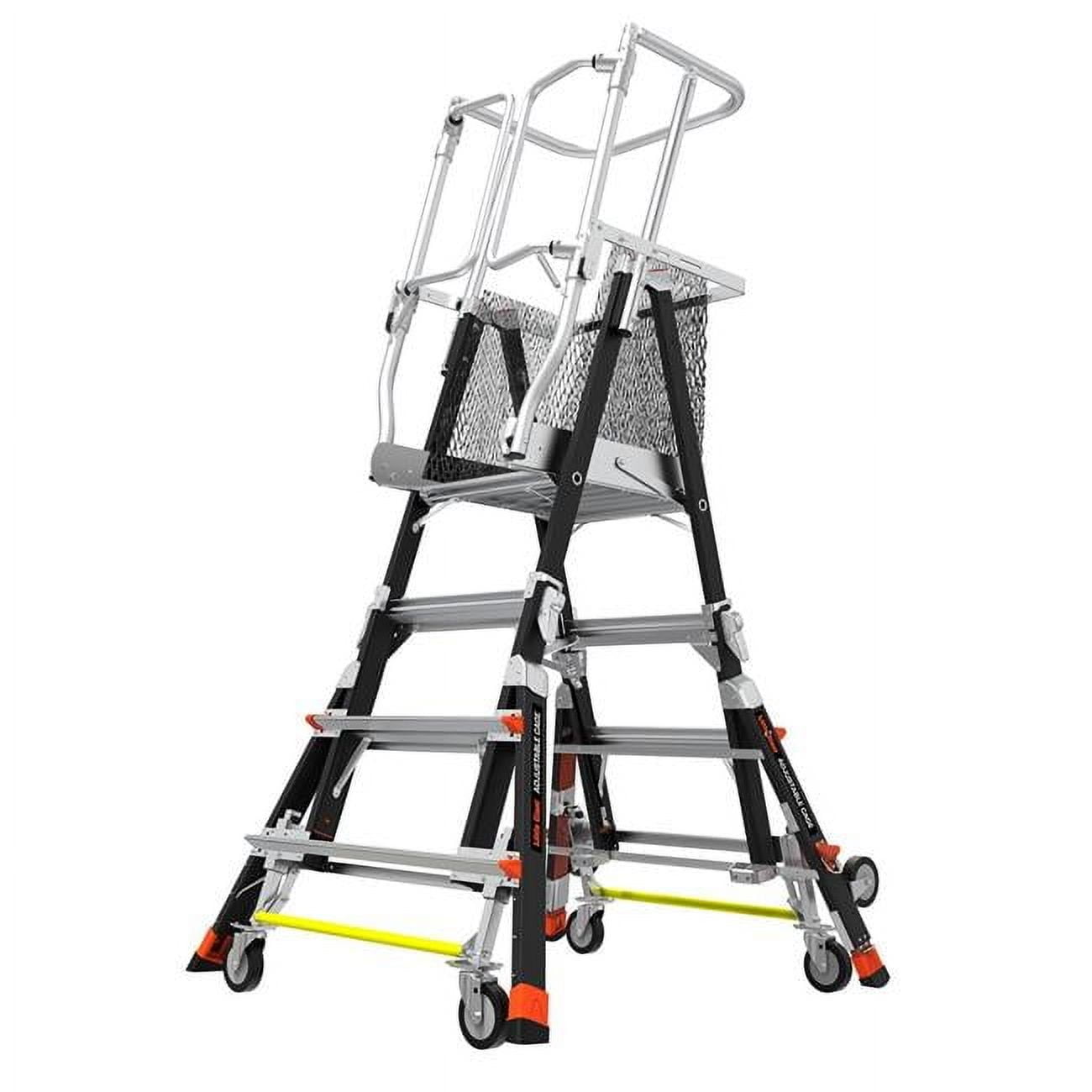 Little Giant Ladders Safety Cage Enclosed Elevated Platform with Wheels ...