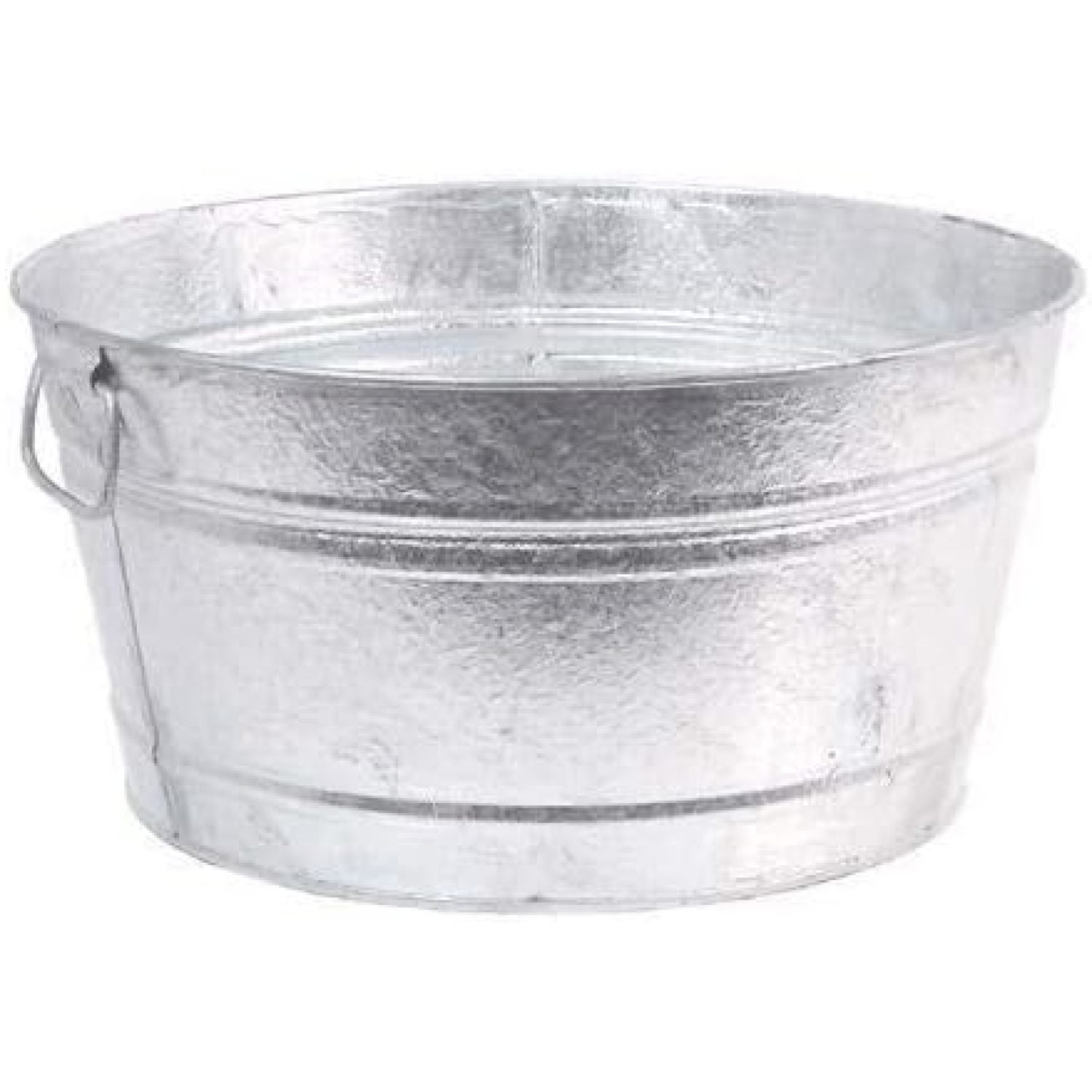 Little Giant Metal Bushel Tub Galvanized Bushel Tub, 8 Gallon (Item No ...