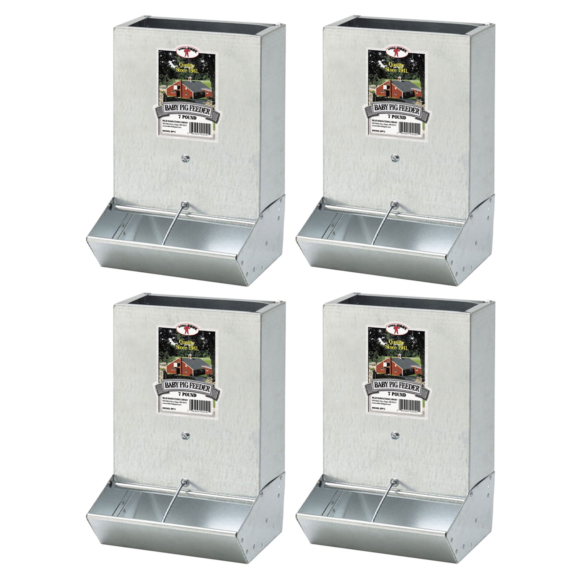 Little Giant Mountable 2 Hole Baby Piglet Trough Feeder, 7 Pound (4 ...