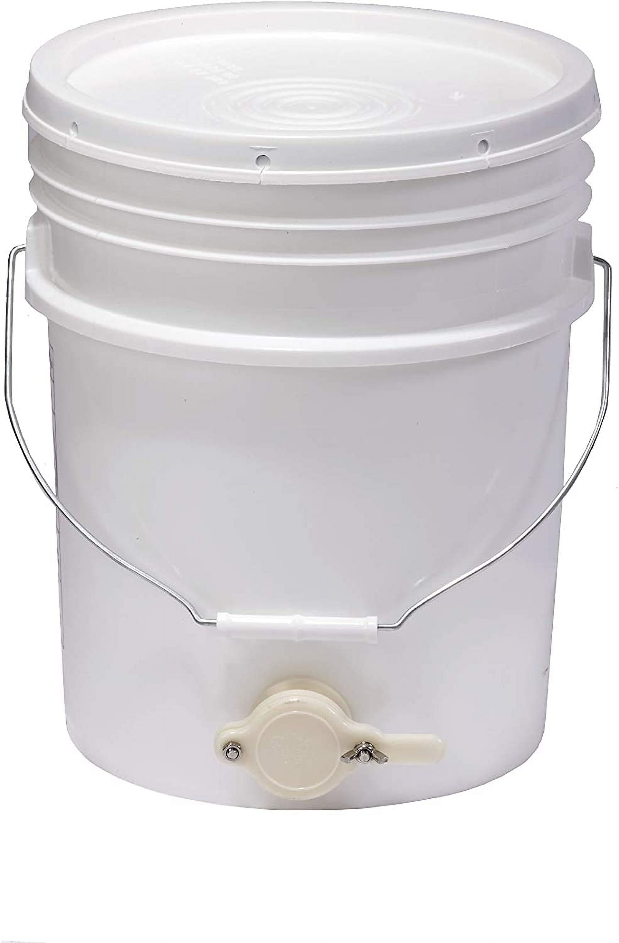 Little Giant® Plastic Honey Bucket with Gate | Beekeeping Supplies ...