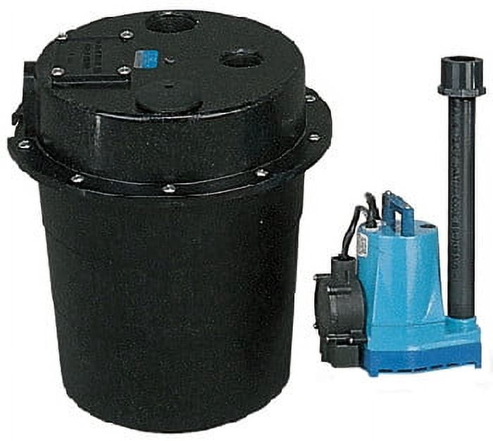 Little Giant 505055 WRS-5 Pre-assembled Basin Kit Water Removal System ...