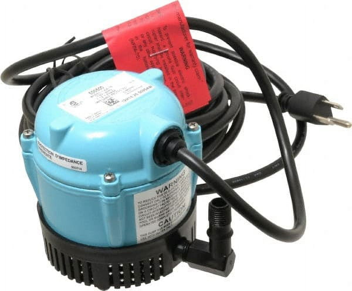 Little Giant Pumps 1/200 HP, 3 psi, Aluminum Miniature Submersible Pump ...