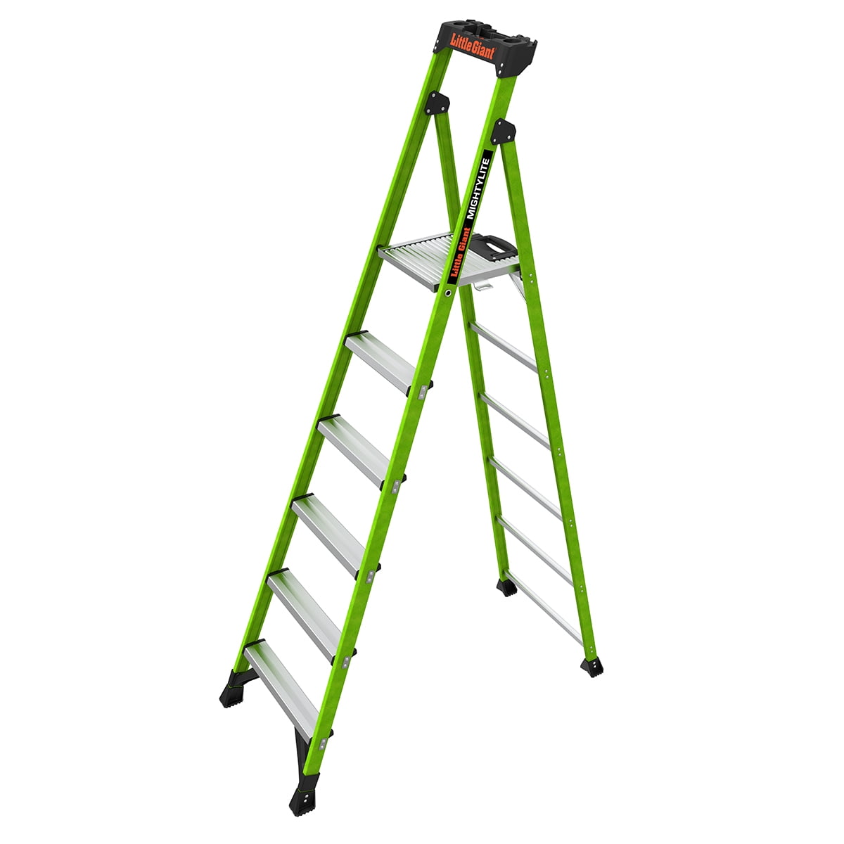 Little Giant 8' Fiberglass Step Ladder, Mightylite Model, Ansi Type IA ...