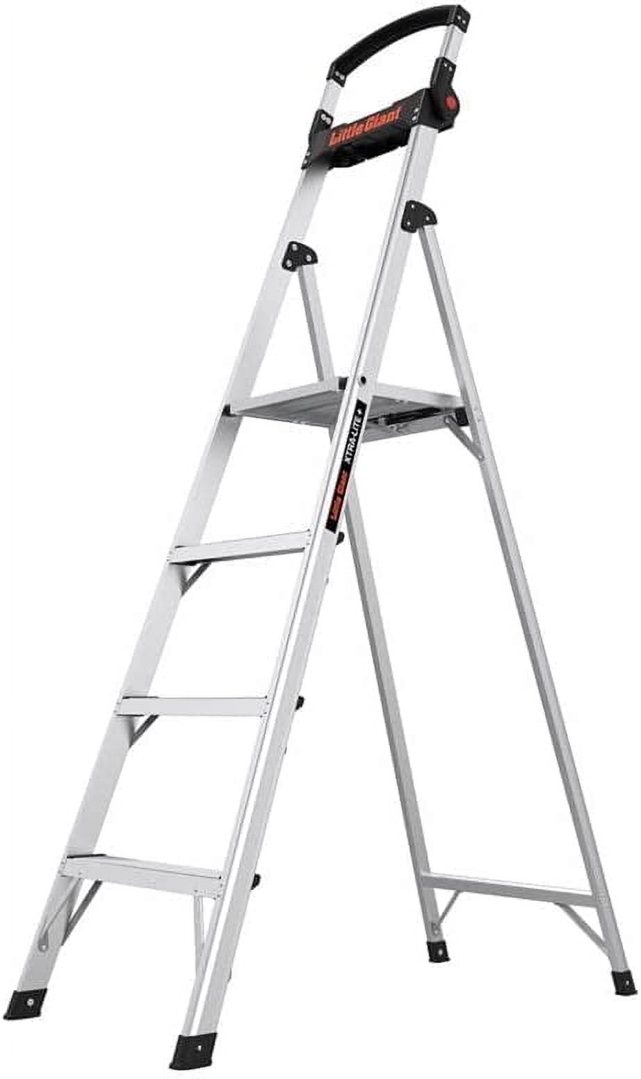 Little Giant Xtra-Lite Plus 6 ft. H Aluminum Step Ladder Type IAA 375 ...