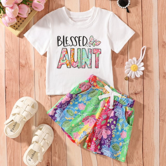 Little Girl Boy Summer Outfit - Walmart.com