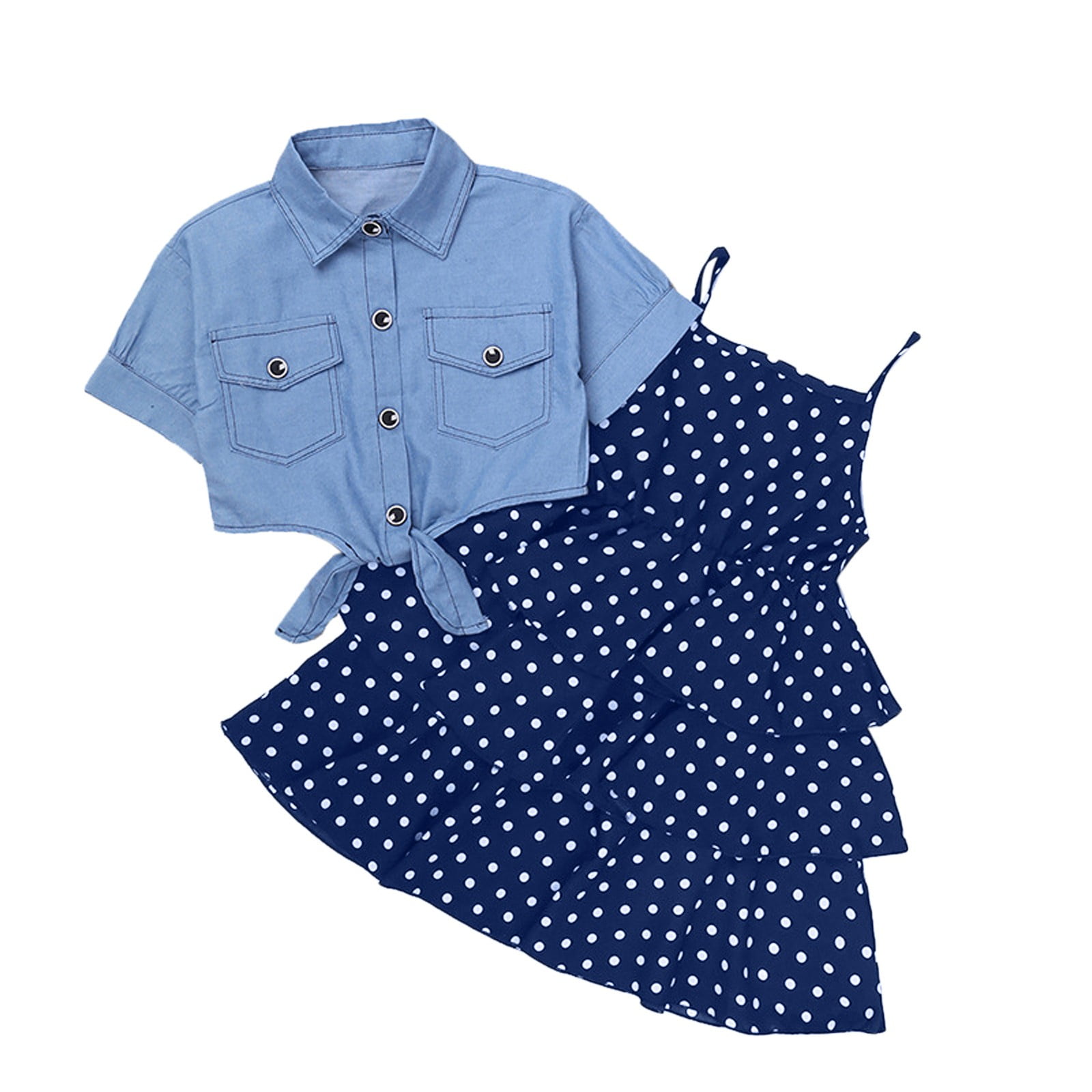 Little Girl Clothes Girls Outfits Fashion Short Sleeve Jacket Dress ...