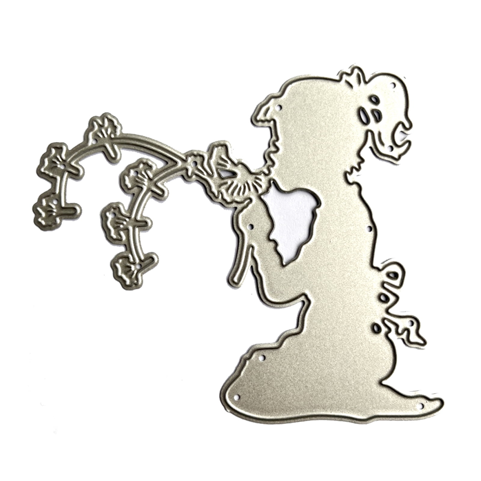 Little Girl Die Cuts Embossing Stencils Template Mold Fairy Metal Metal ...