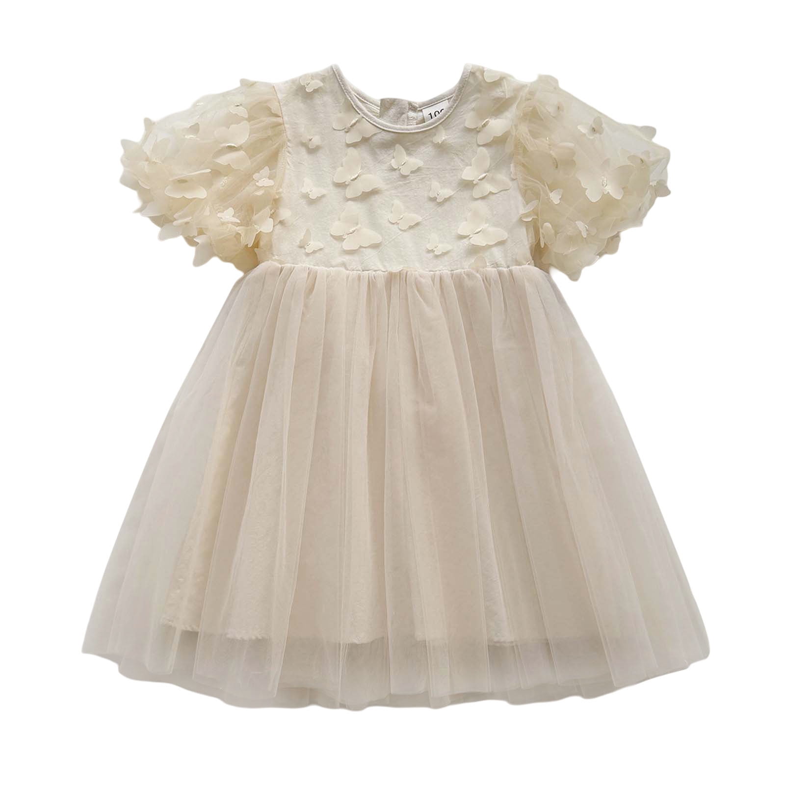Little Girl Dresses Ruffle Sleeveless Baby Girl Tulle Dress Girls ...
