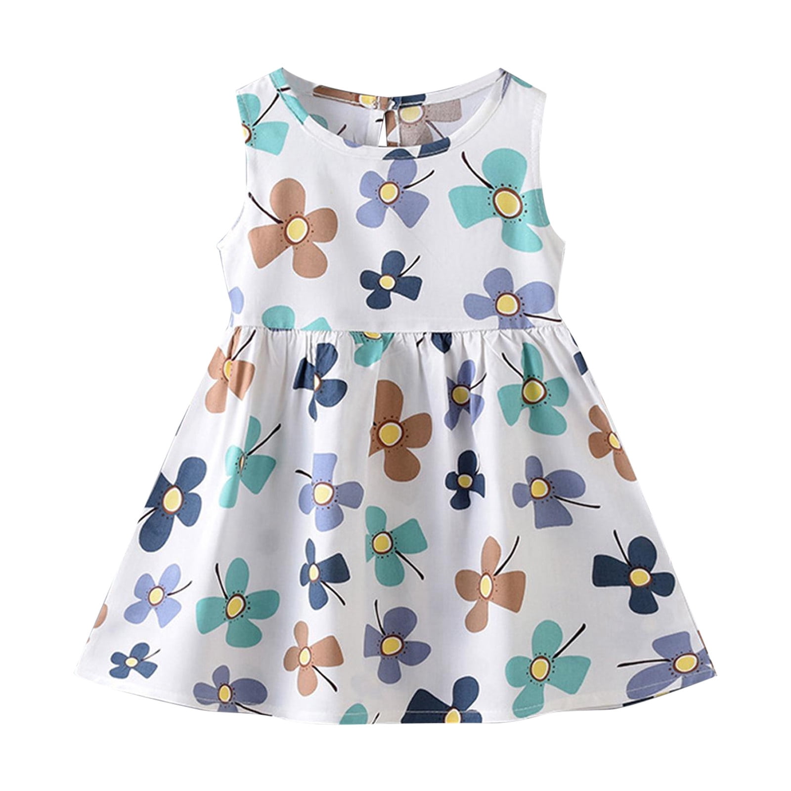 Little Girl Dresses Size 5 Years-6 Years Summer Floral Princess Dress ...