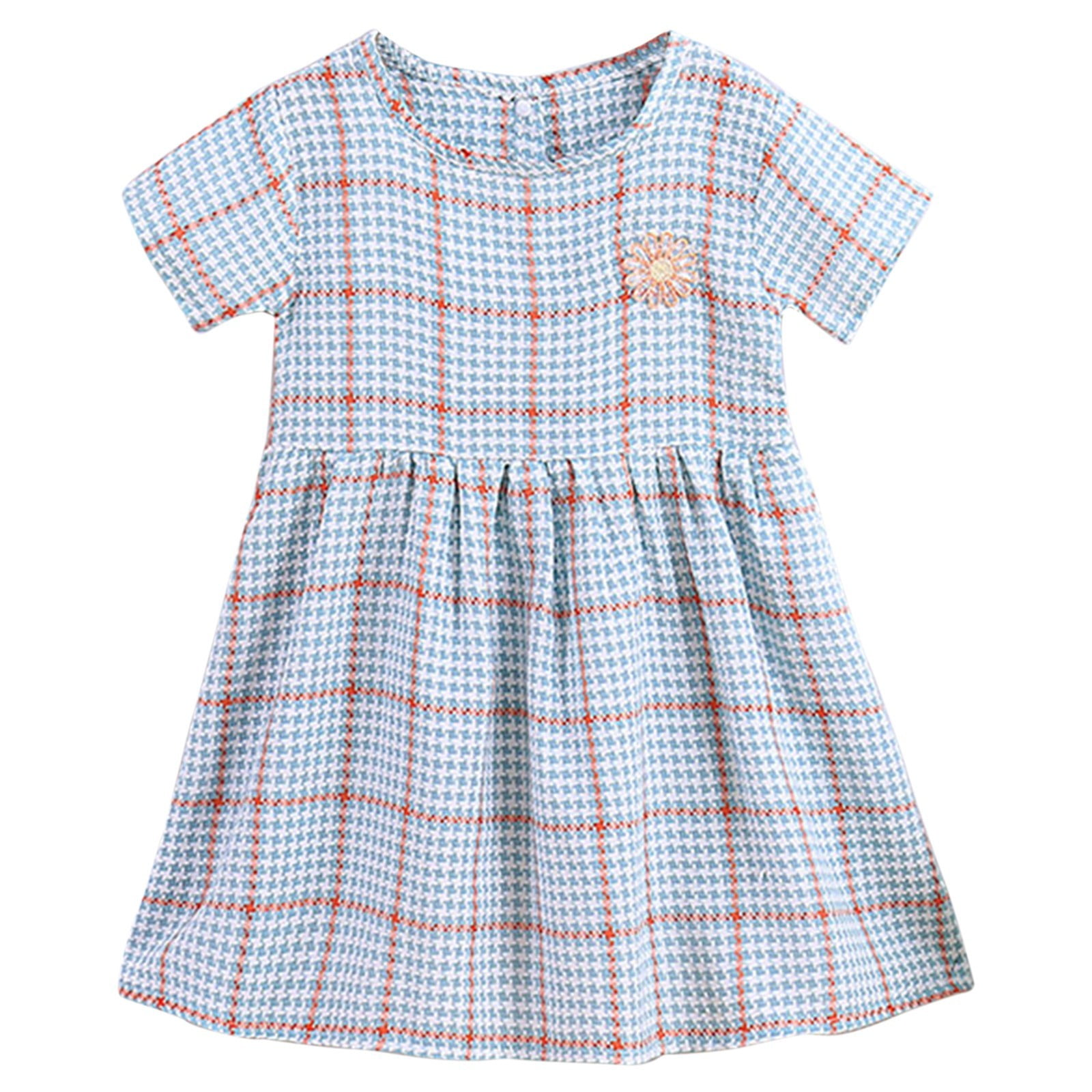 Little Girl Dresses Size 7 Years-8 Years Summer Casual Short Sleeves ...