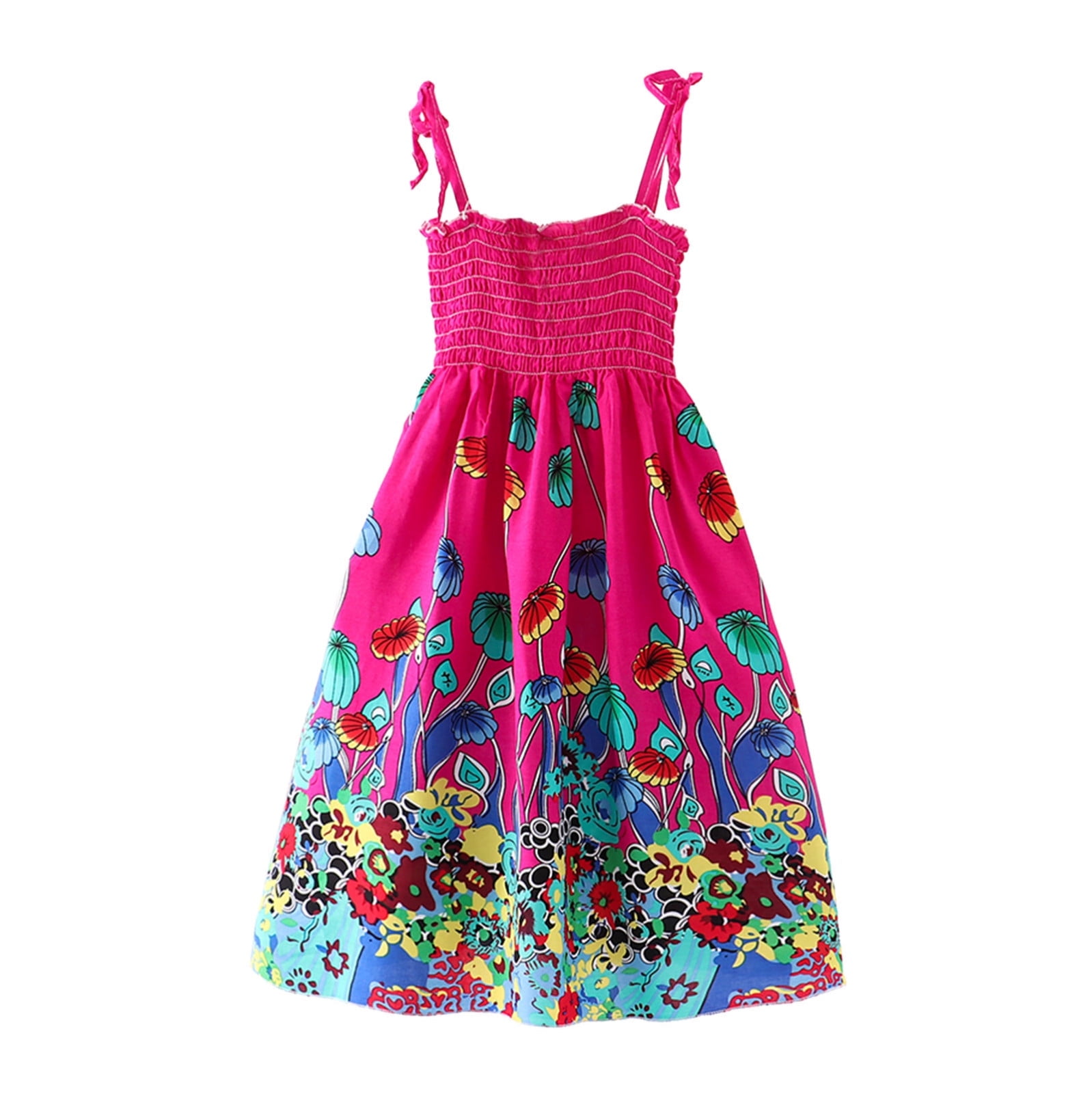 Little Girl Dresses Size 8 Years-9 Years Floral Bohemian Flowers ...