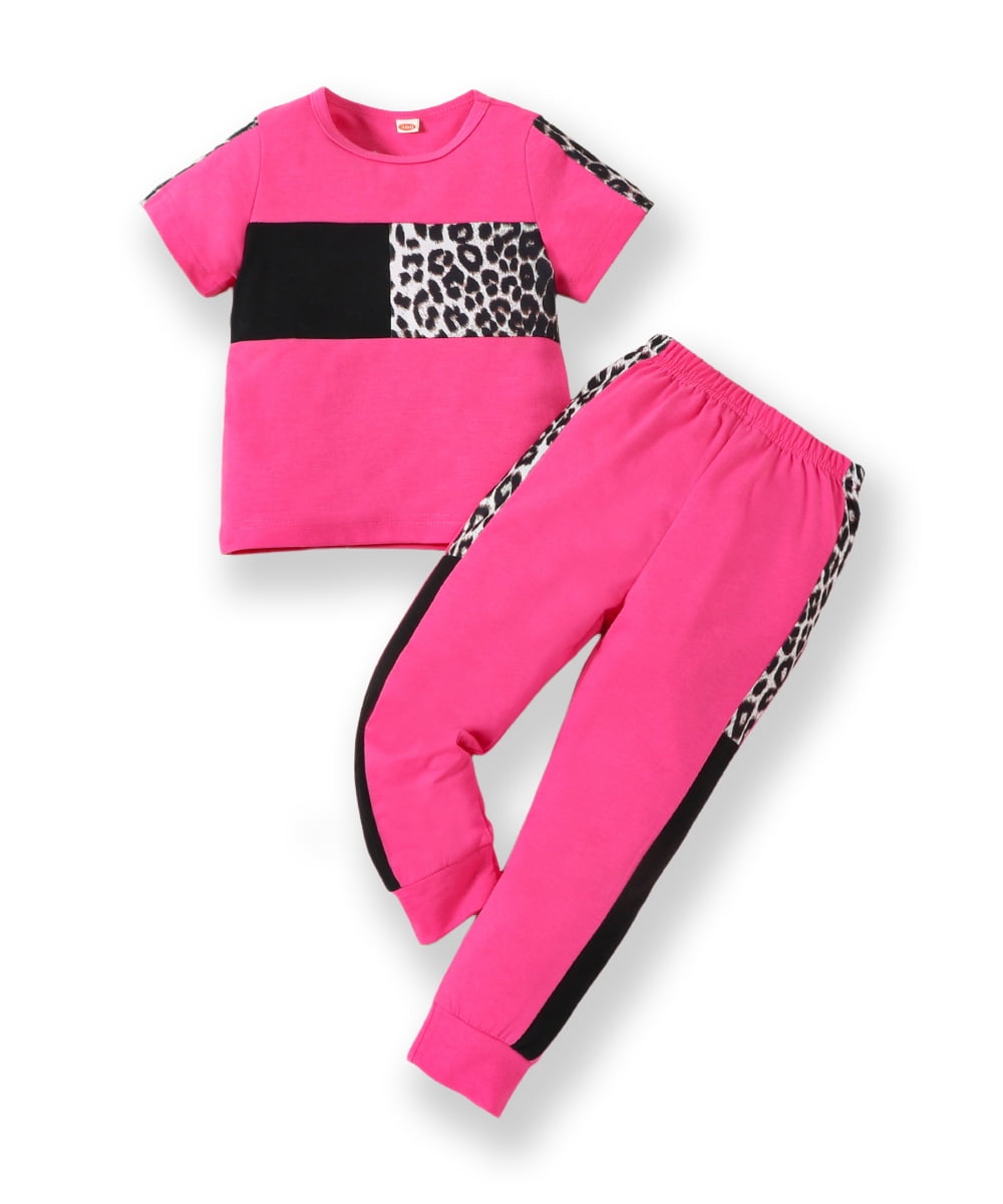 Little Girl Fall Clothes 2PCS T-Shirt and Pants Outfits Set for Toddler ...