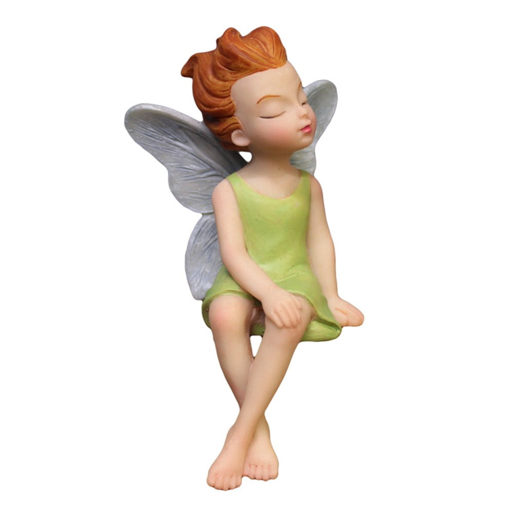 Little Girl Figurines Miniatures Garden Dollhouse Ornaments Resin ...