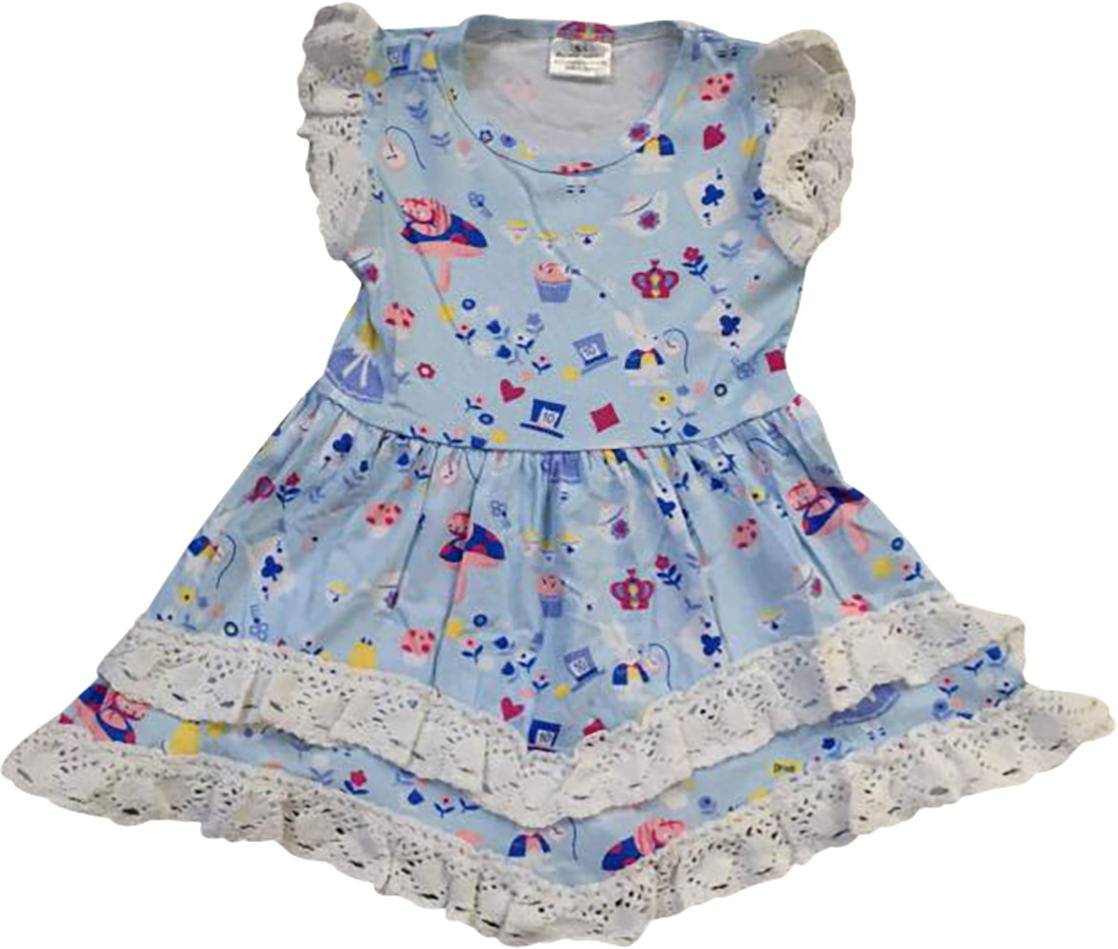 Little Girl Kids Lace Ruffle Summer Easter Birthday Flower Girl Dress ...