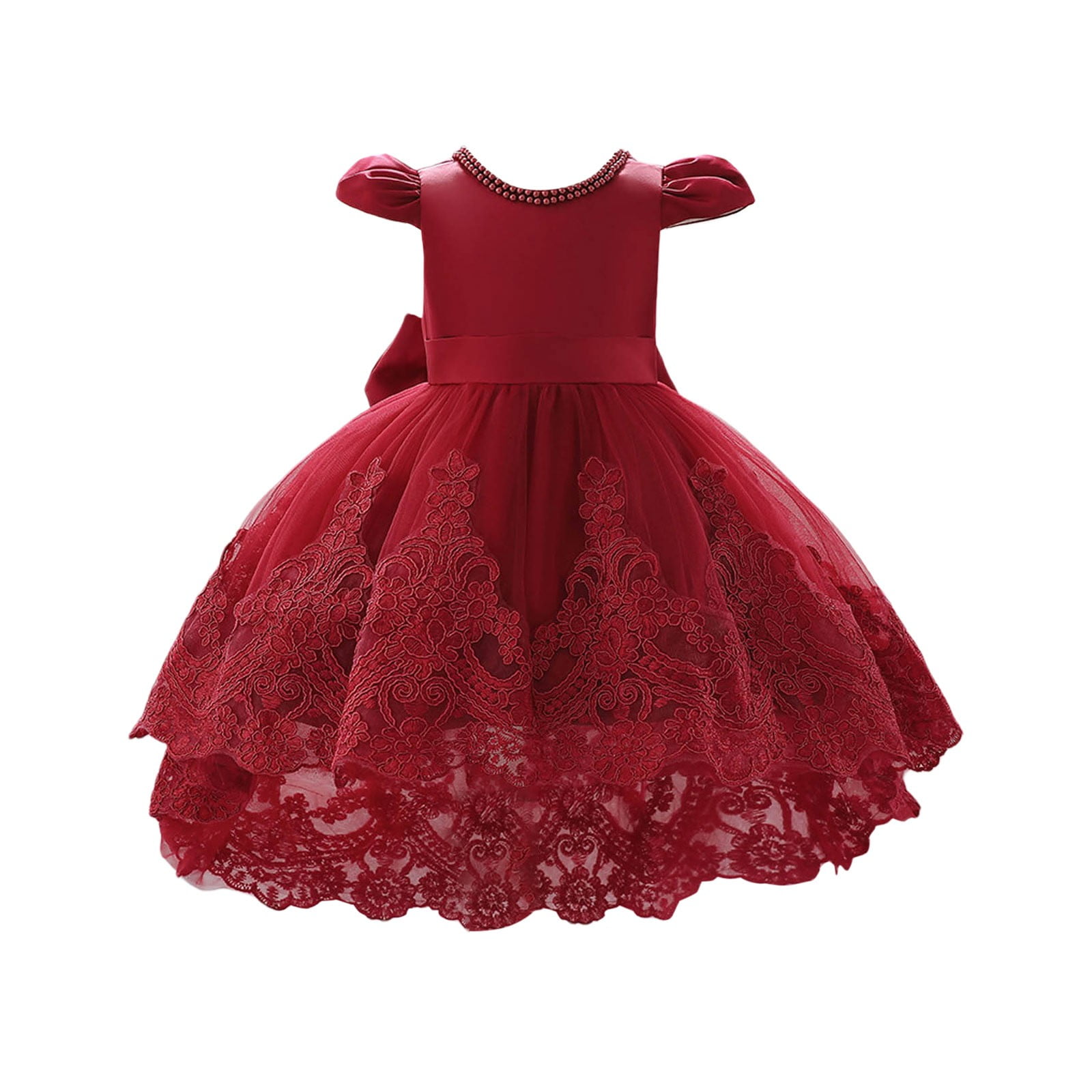 Little Girl Mesh Dress Prom Wedding Flower Dress formal Performance ...