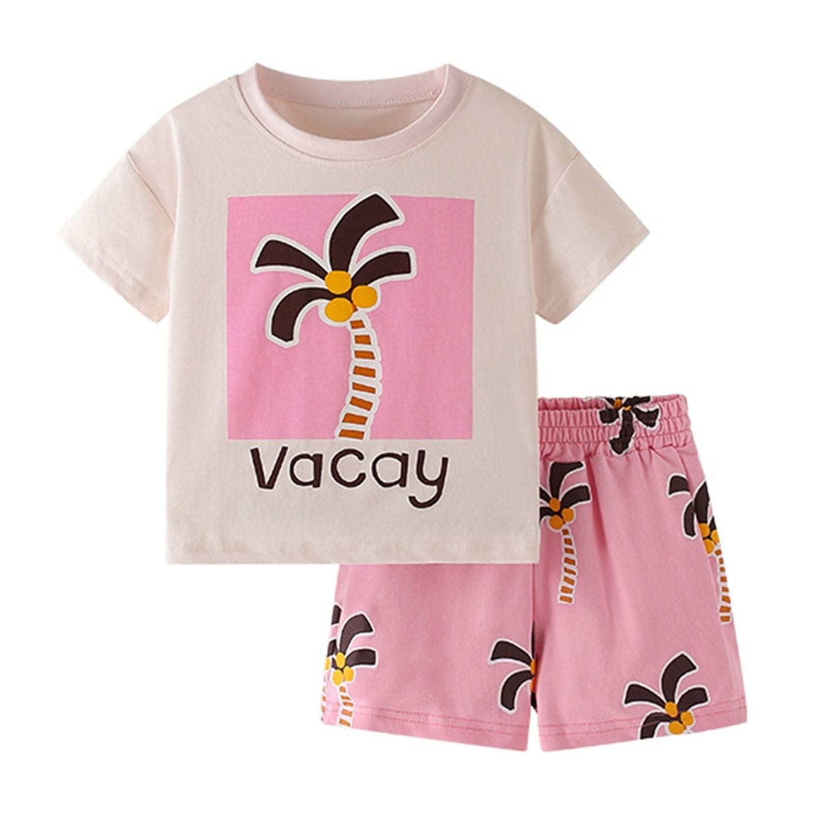 Little Girl Outfits Girls Clothes Cartoon Printed Loose Cutet Shirt ...