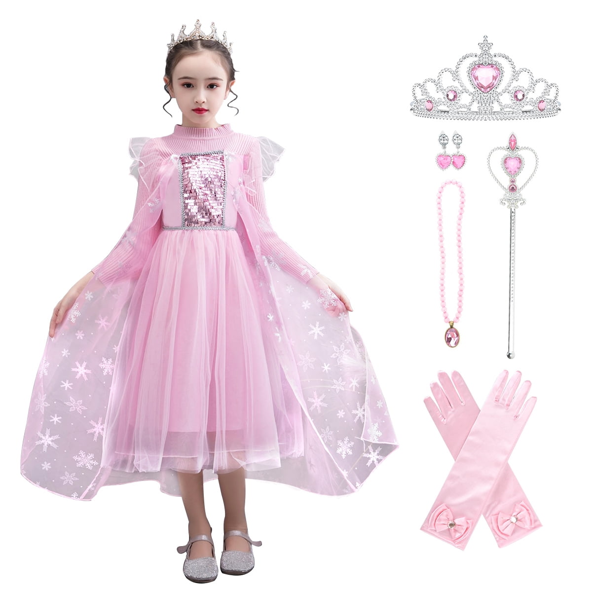 Pink Snow Princess Costume