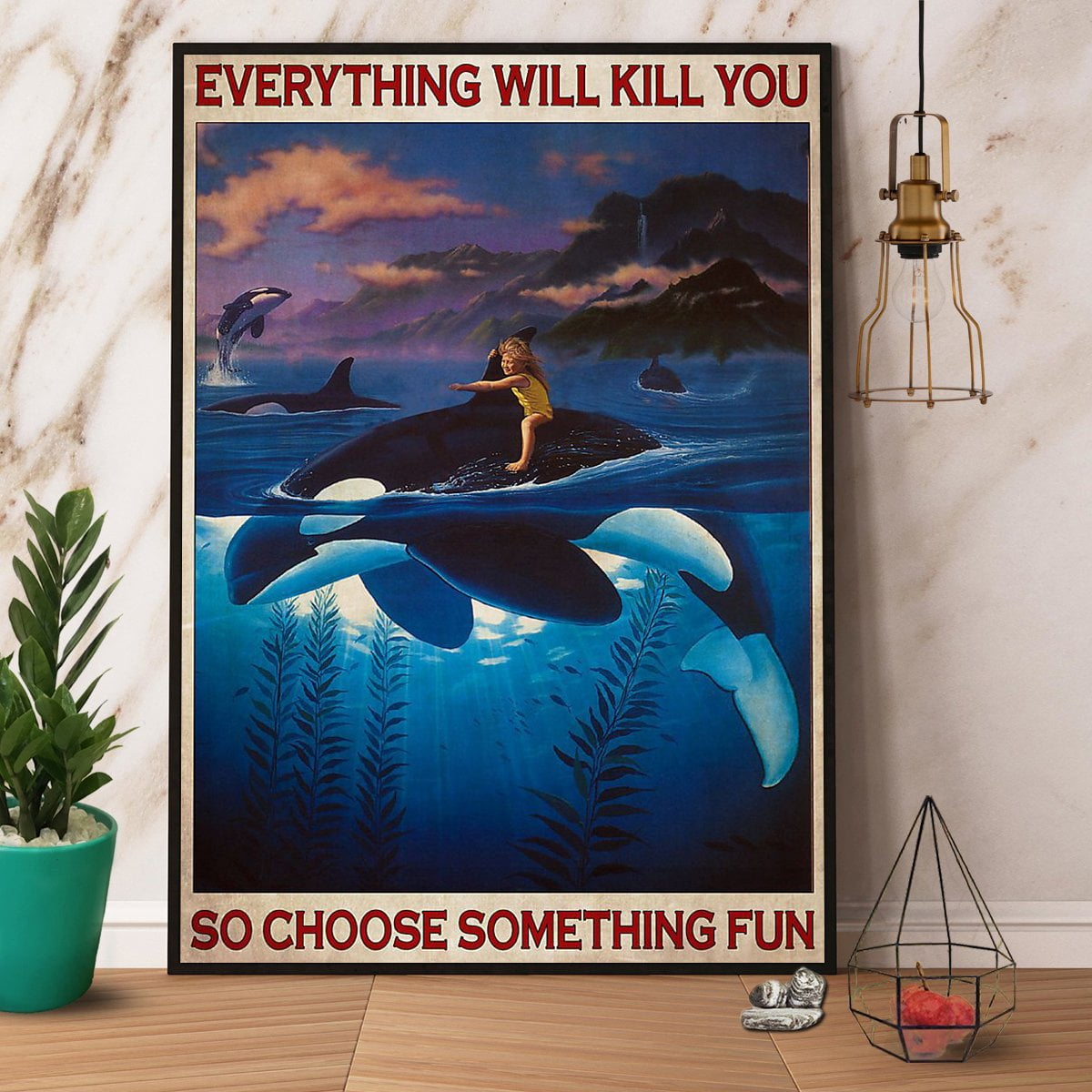 Little Girl Riding Orcas Everything Will Kill You Choose Something Fun ...