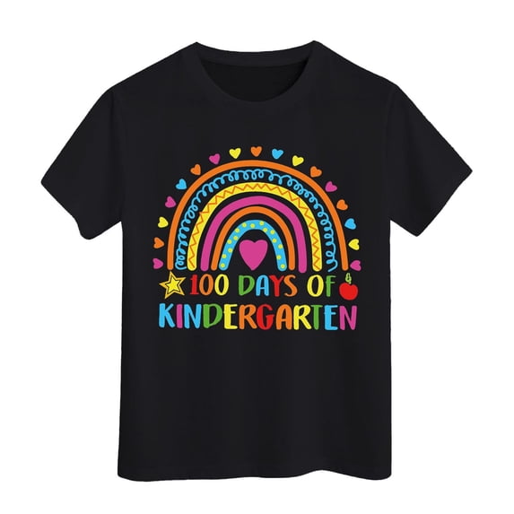 Little Girl'S T Shirt 100 Days Of Boys In My 100 Days Happy 100Th Day ...