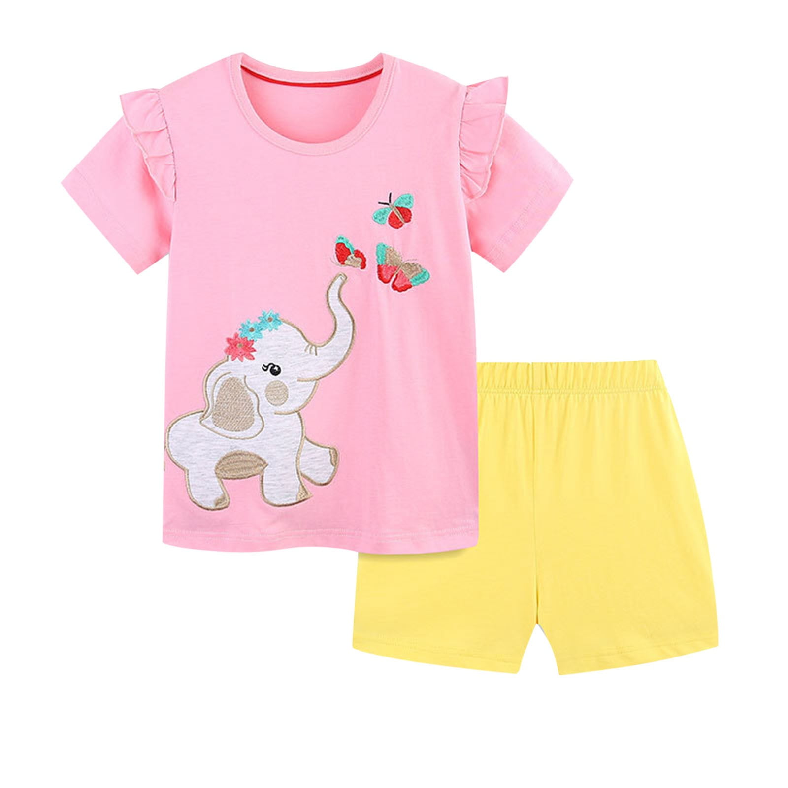Little Girl Summer Outfits 5/6 Two Piece Cute Clothing Set Cotton ...