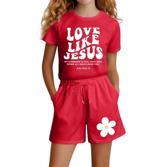 Little Girl Summer Outfits Children Kids Casual Short Sleeve For Tee ...
