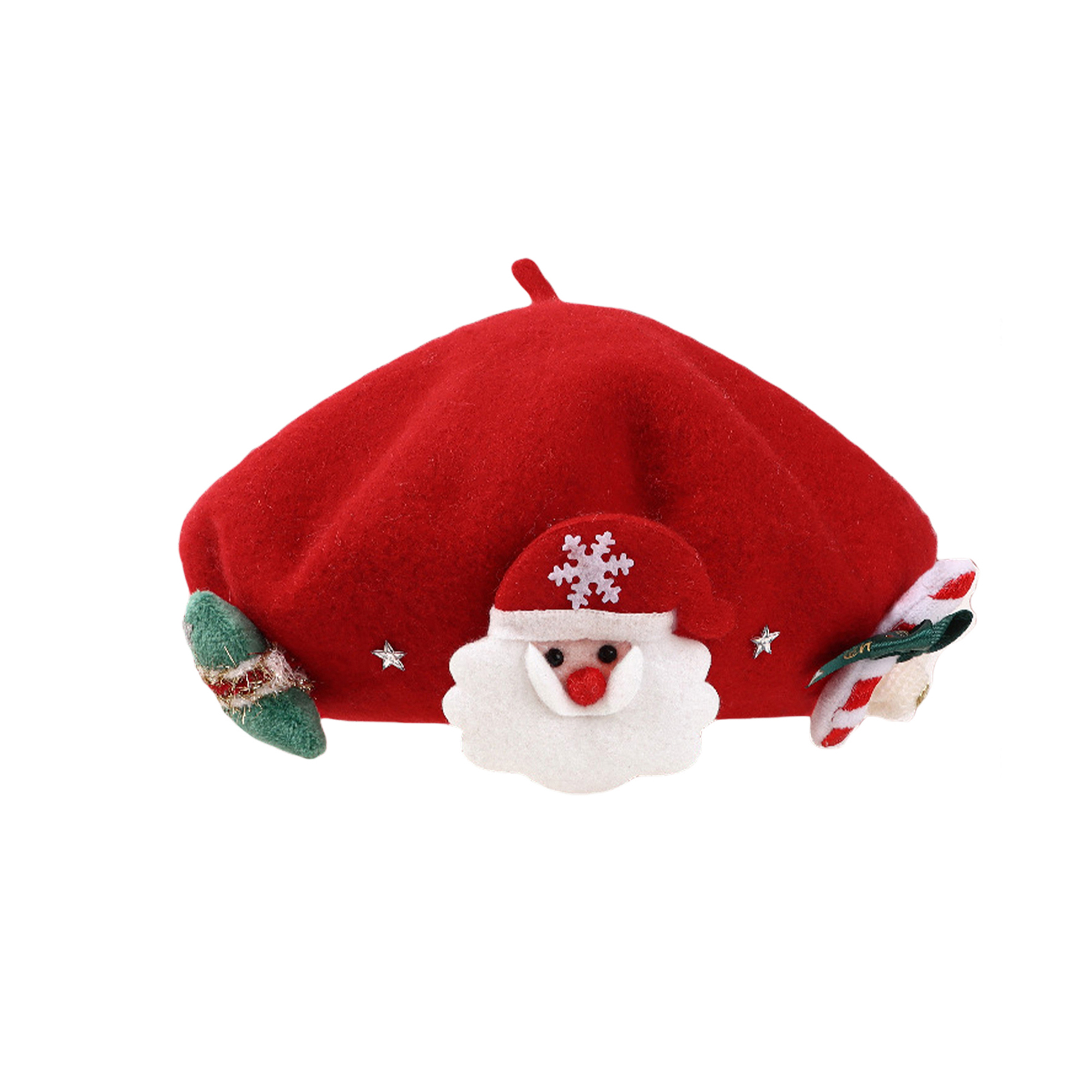 Little Girl's Christmas Beret Hats French Style Winter Artist Beret ...