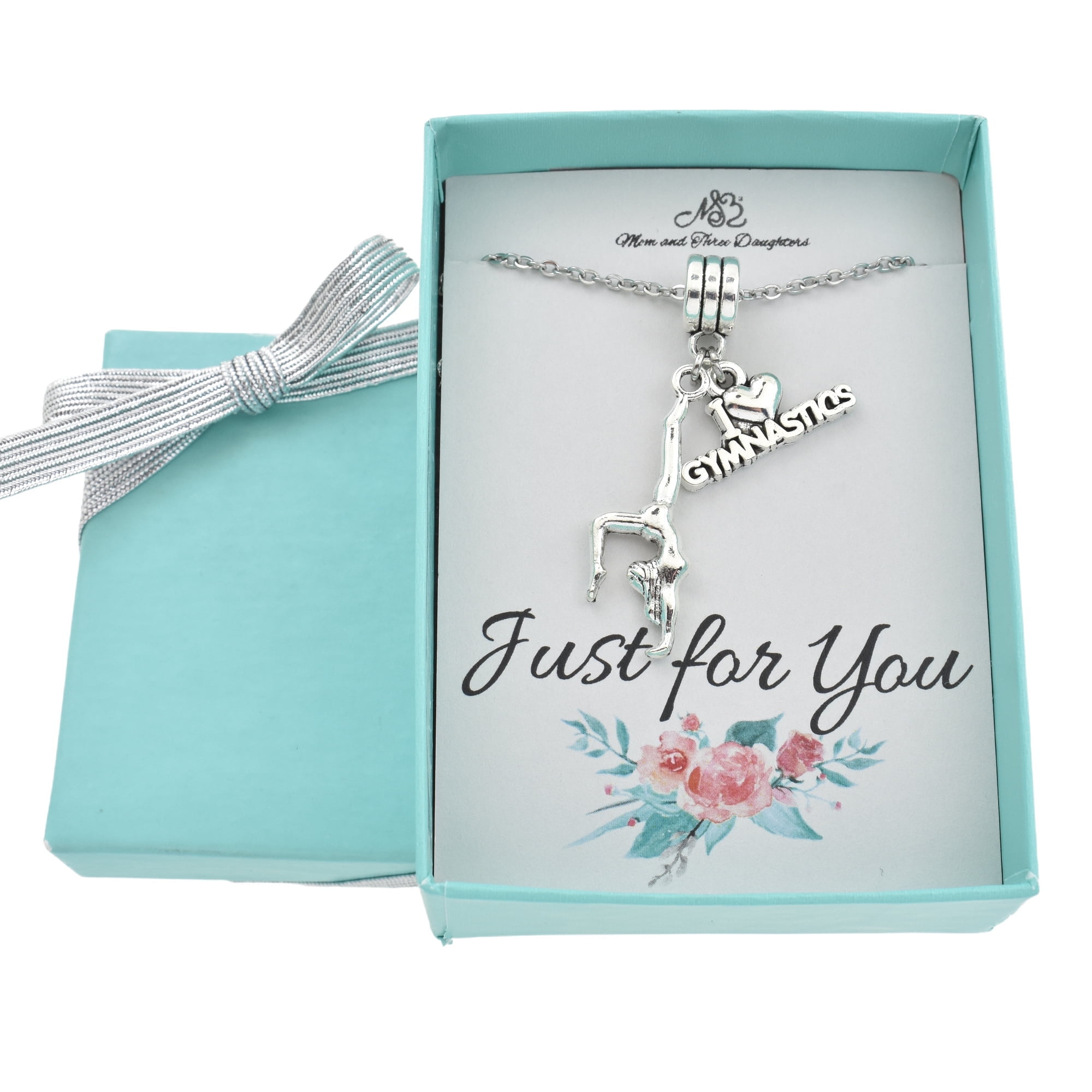Gymnastics Necklace in Stainless Steel. 14" Chain with 2" Extender ...