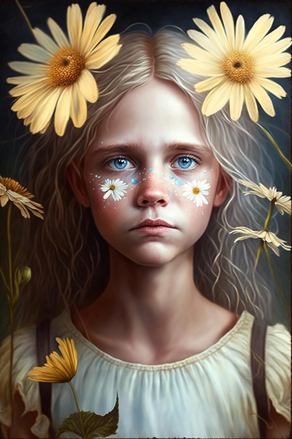 Little Girl with a Daisy Puzzle - 1000 Piece Jigsaw Puzzle for Adults ...