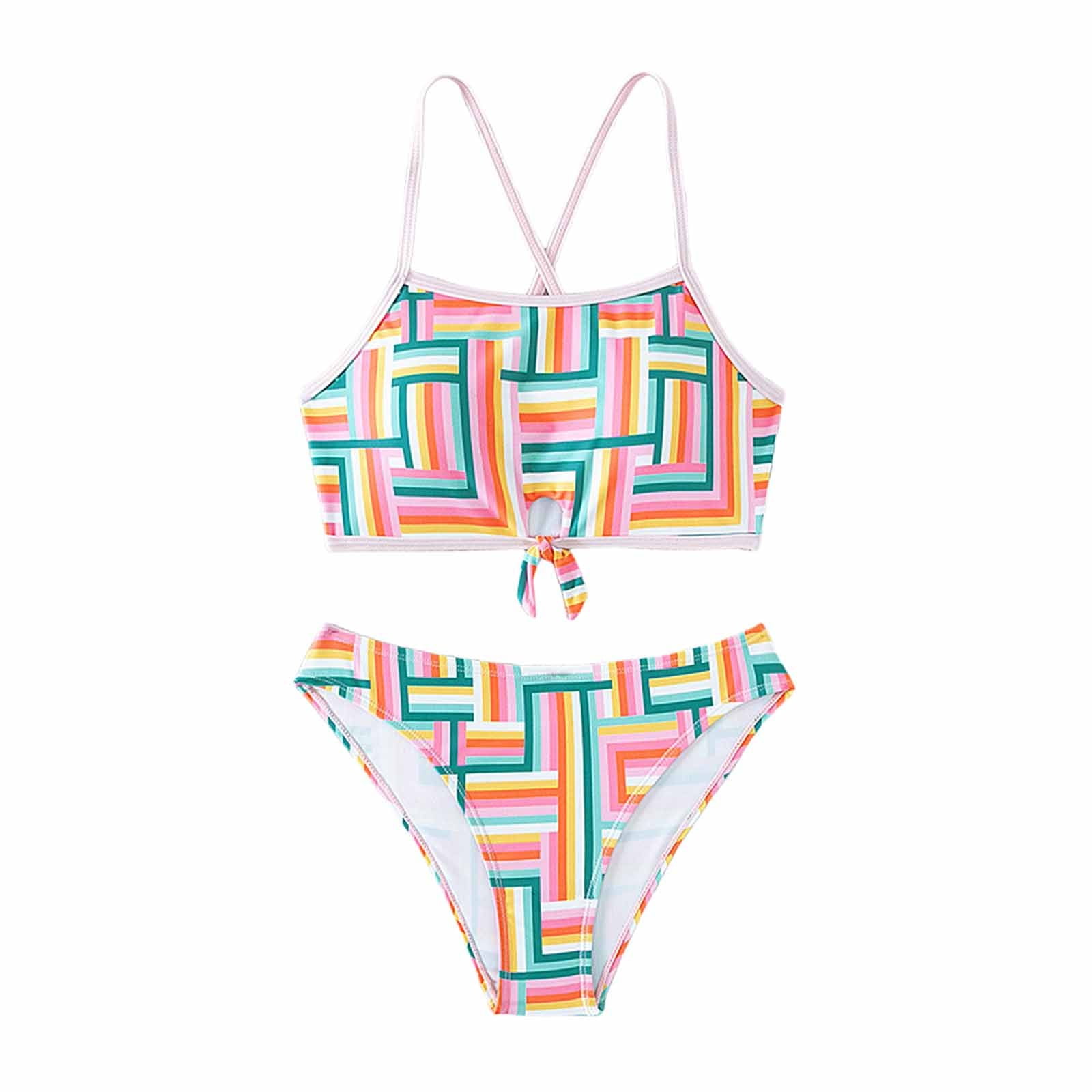 Little Girls 2 Piece Swimsuit Strap Bikini Sets Beach Bathing Suit ...