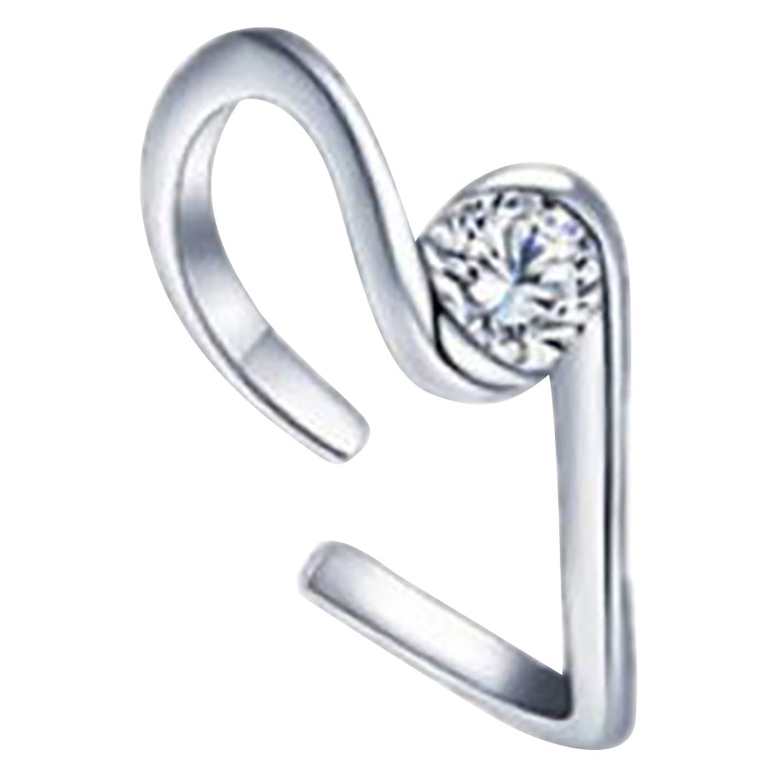 Little Girls Adjustable Rings Open Heart Rings Adjustable Ring 100 Ring ...