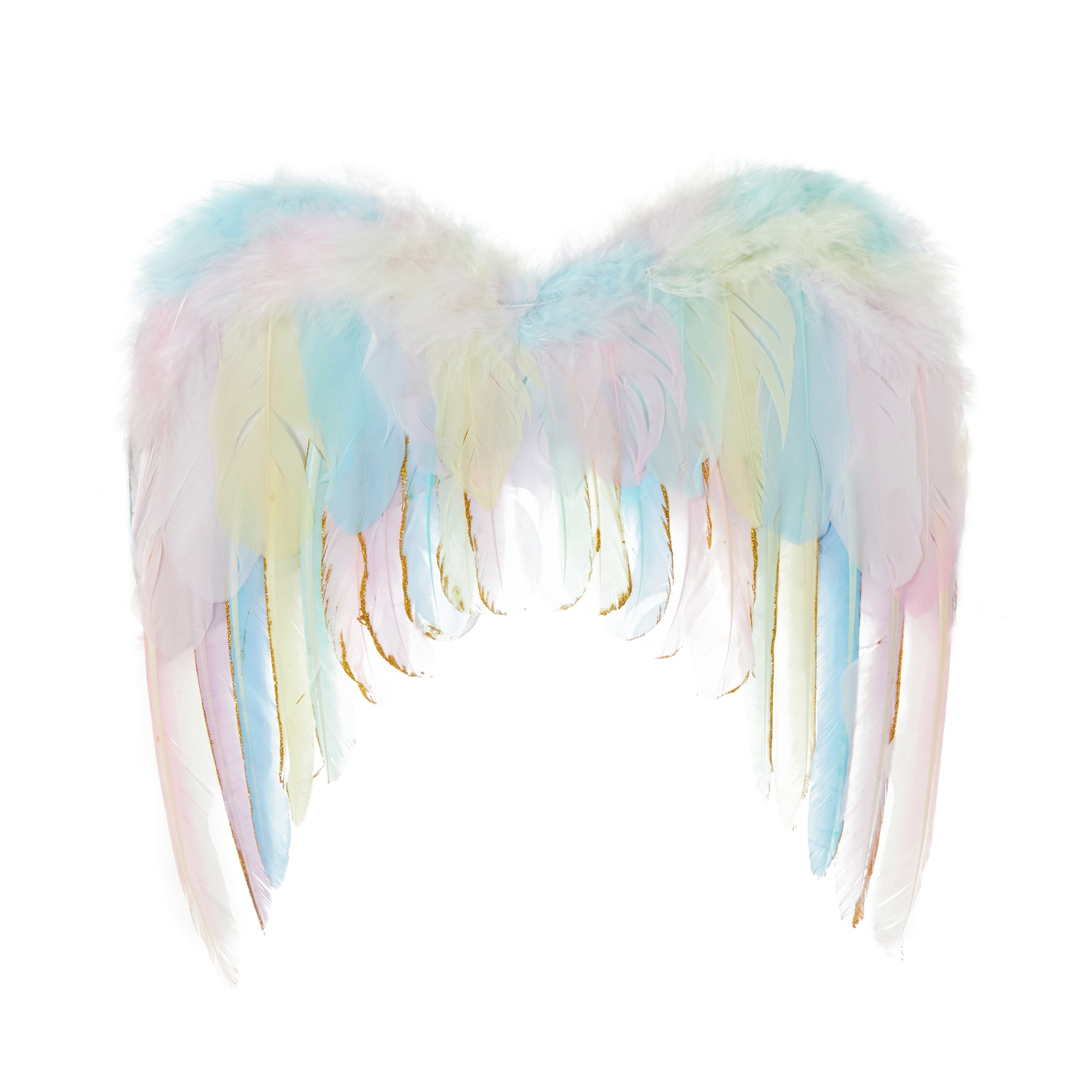 Little Girls Angel Wings Colorful Feather Cupid Unicorn Costumes for ...