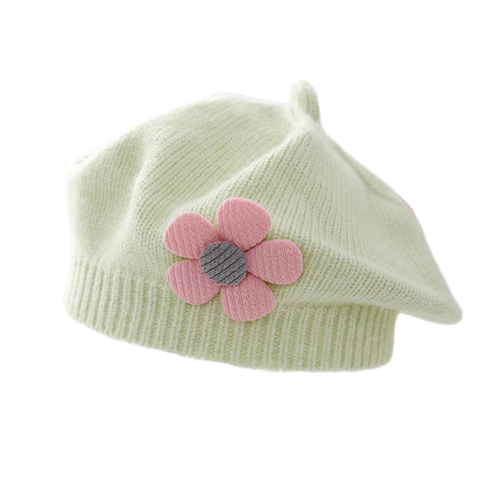 Little Girls Beret Hat Winter Warm Floral Berets French Toddler Baby ...