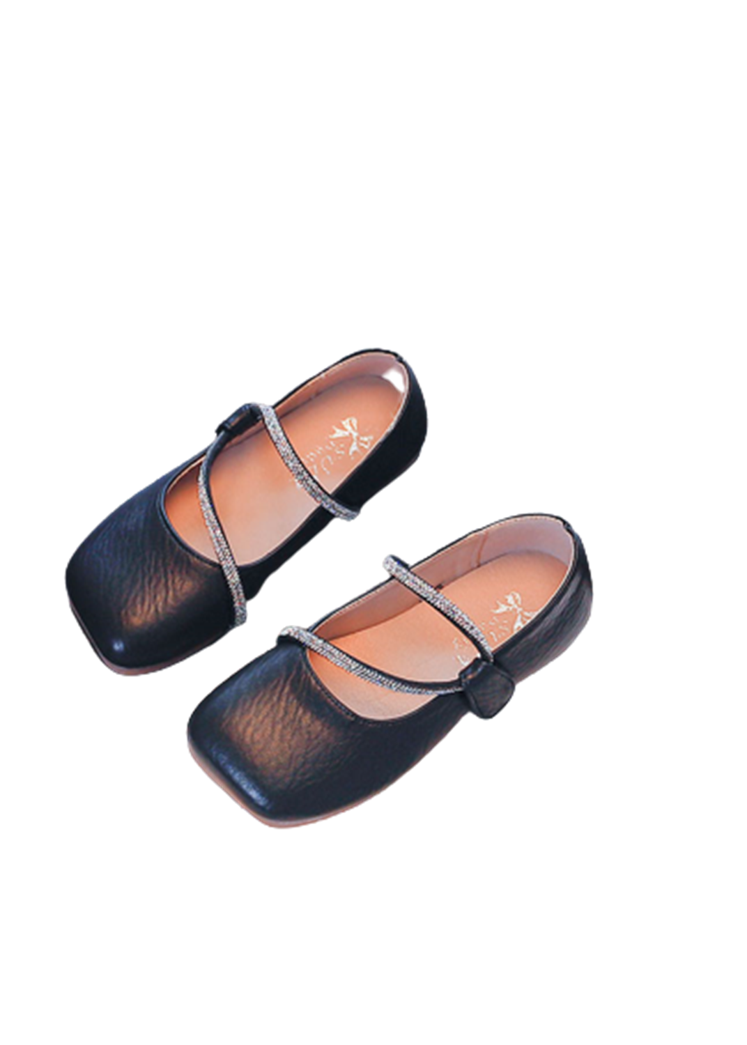 Little Girls Big Girls Rehinestone Studded Straps Stylish Mary Jane ...