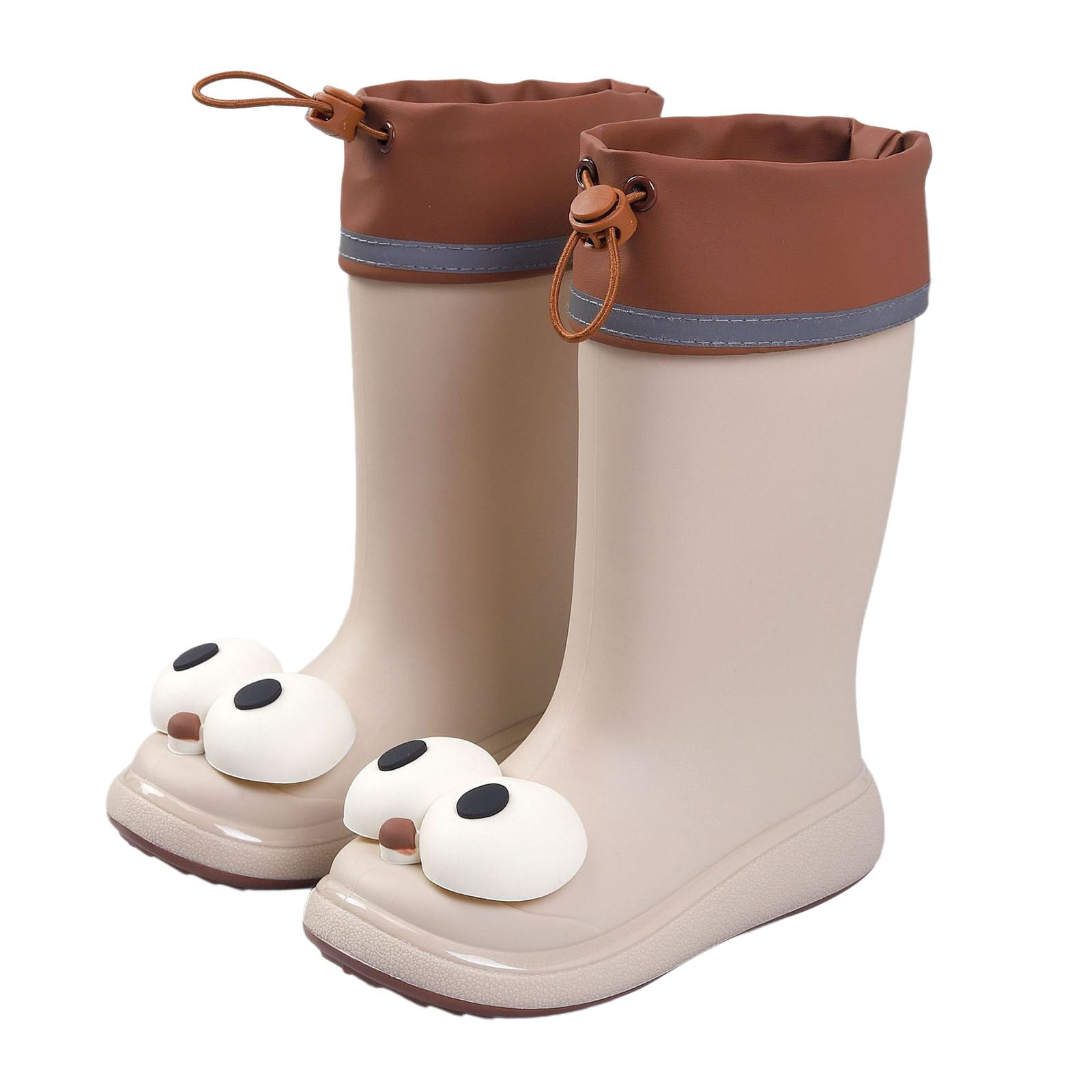 Little Girls Boots Rain Kids Cute Cartoon Eye Lightweight Soft Sole ...