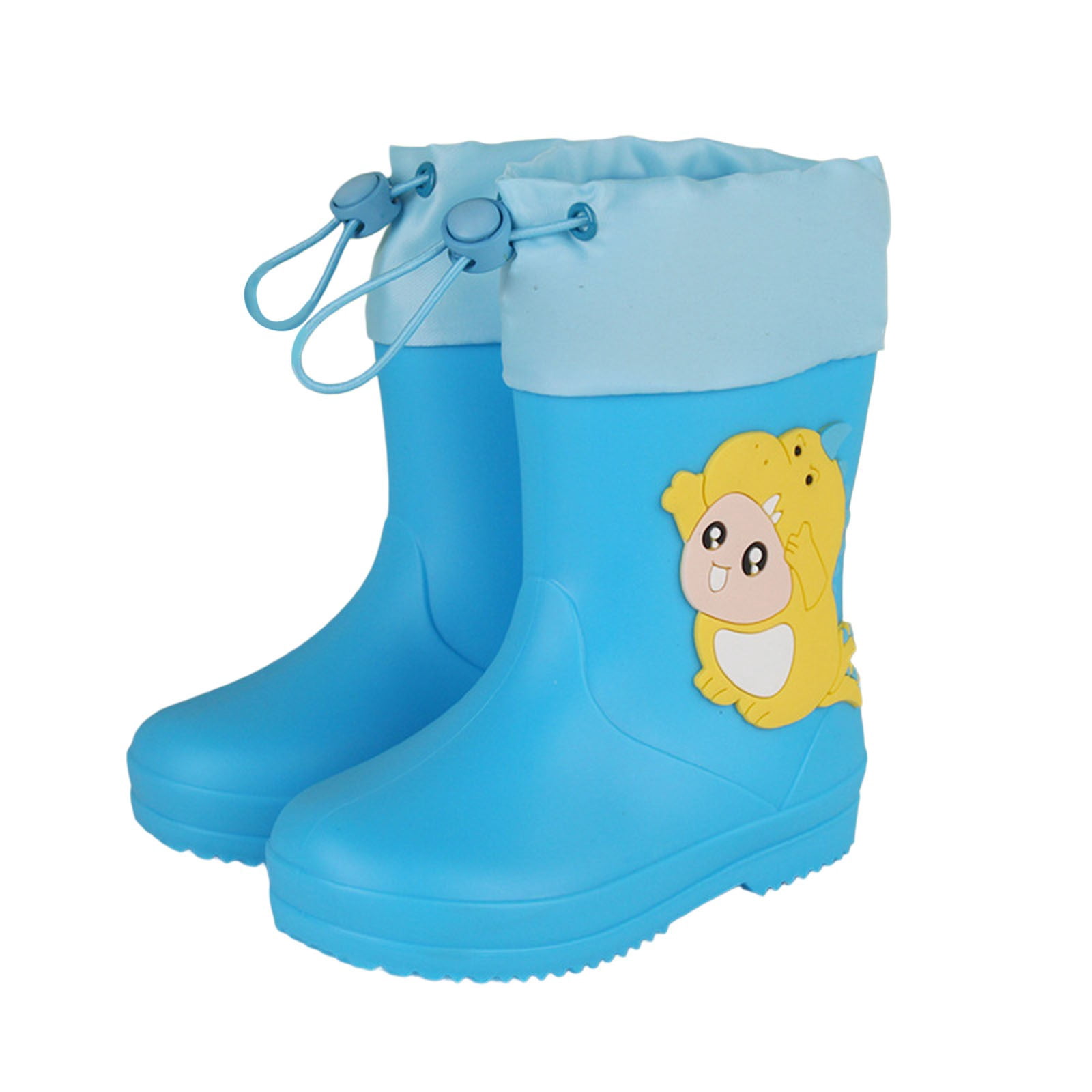 Little Girls Boots Rain Kids Ies With Cute Bunny Dinosaur Removable ...