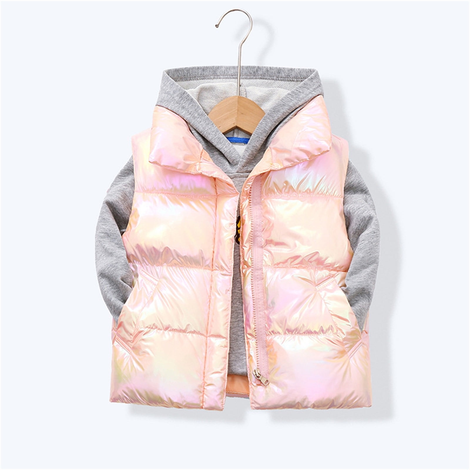 Little Girls Boys Puffer Vest Kids Winter Vest Lightweight Puffer ...